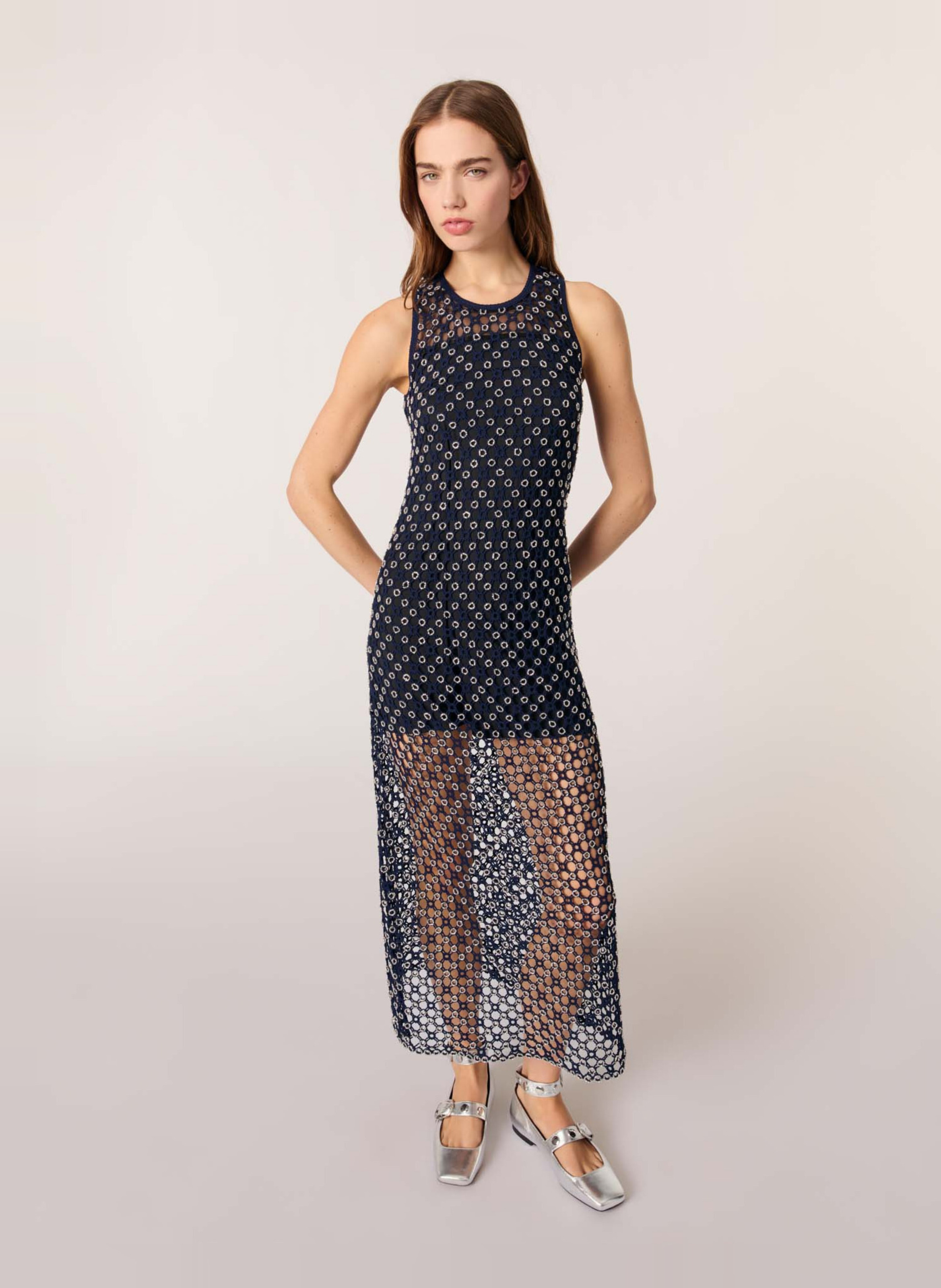 Long crochet dress Marine Maje - Women MFPRO04048 | Place des Tendances