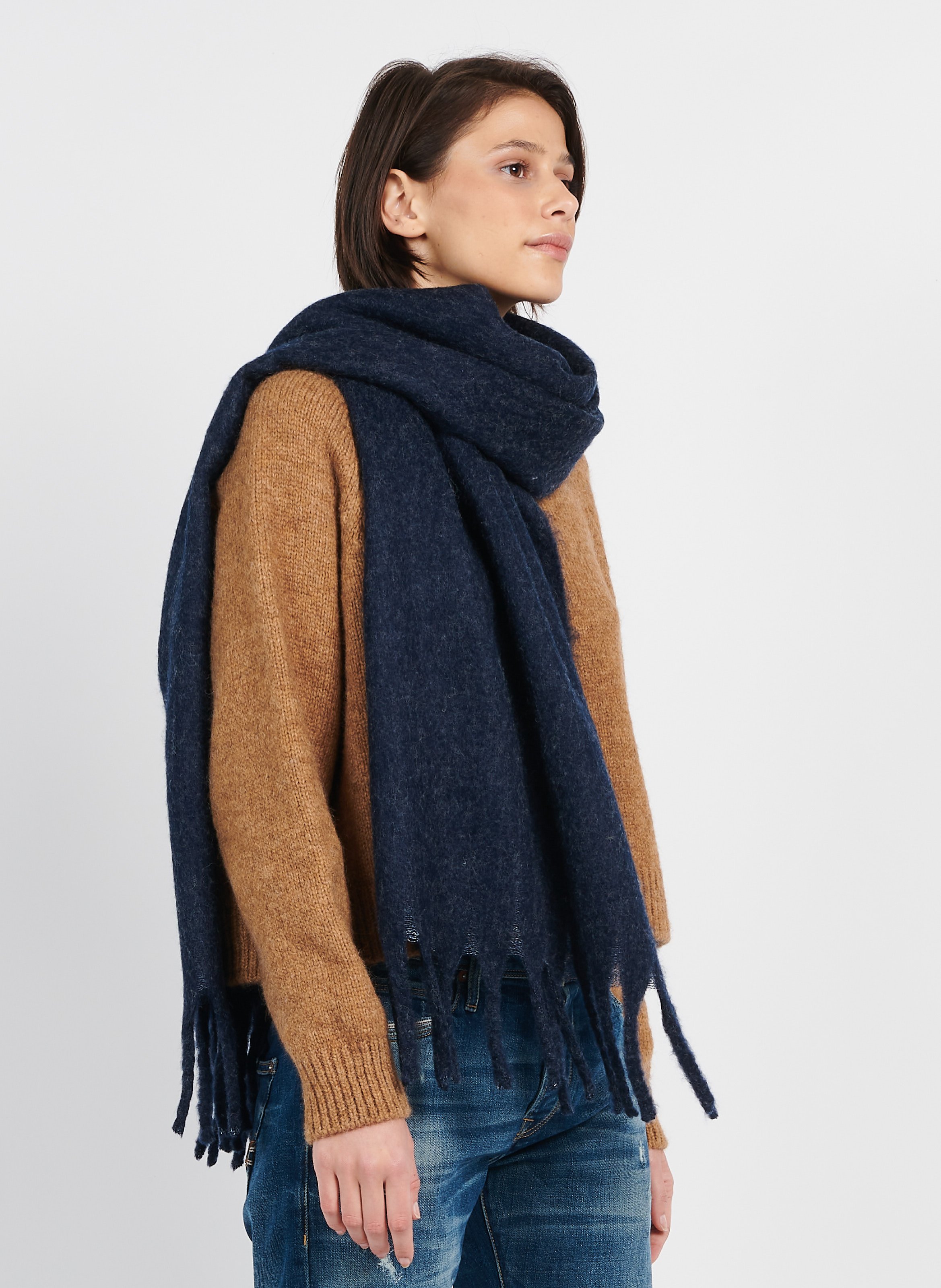 Fringed Scarf Nuit American Vintage - Women - ZI20A | Place des ...