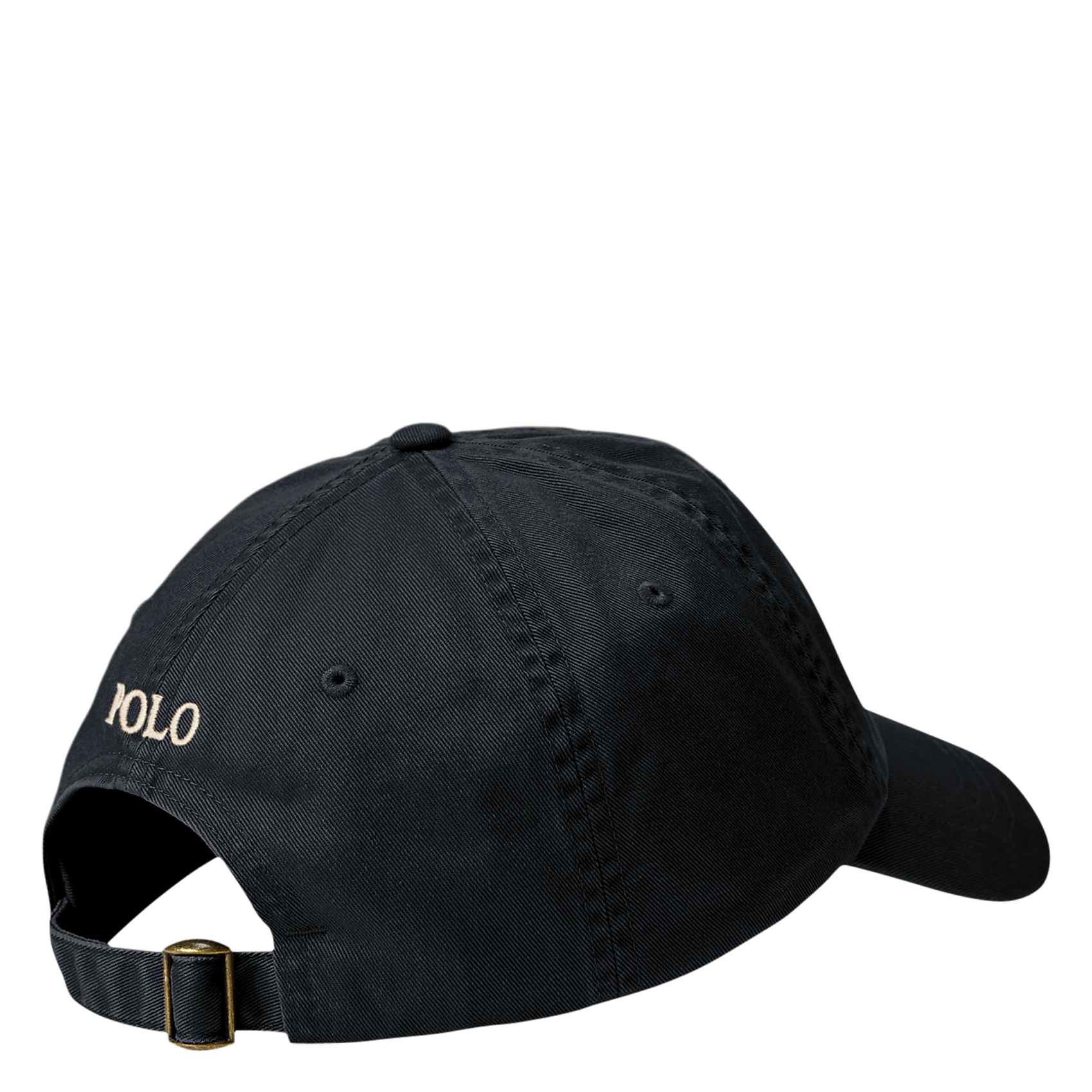 Cotton Cap With Embroidered Logo Polo Black W-white Pp Polo Ralph ...