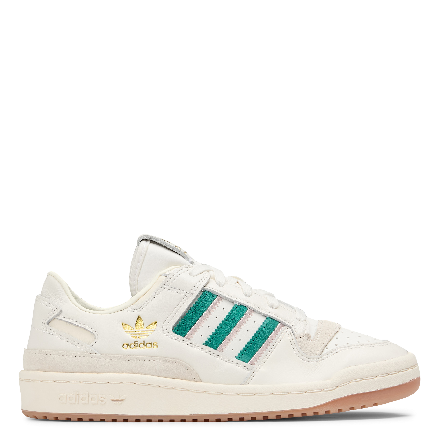 Low Embroidered Sneakers Cloud White-active Green S19-sandy Pink Adidas ...