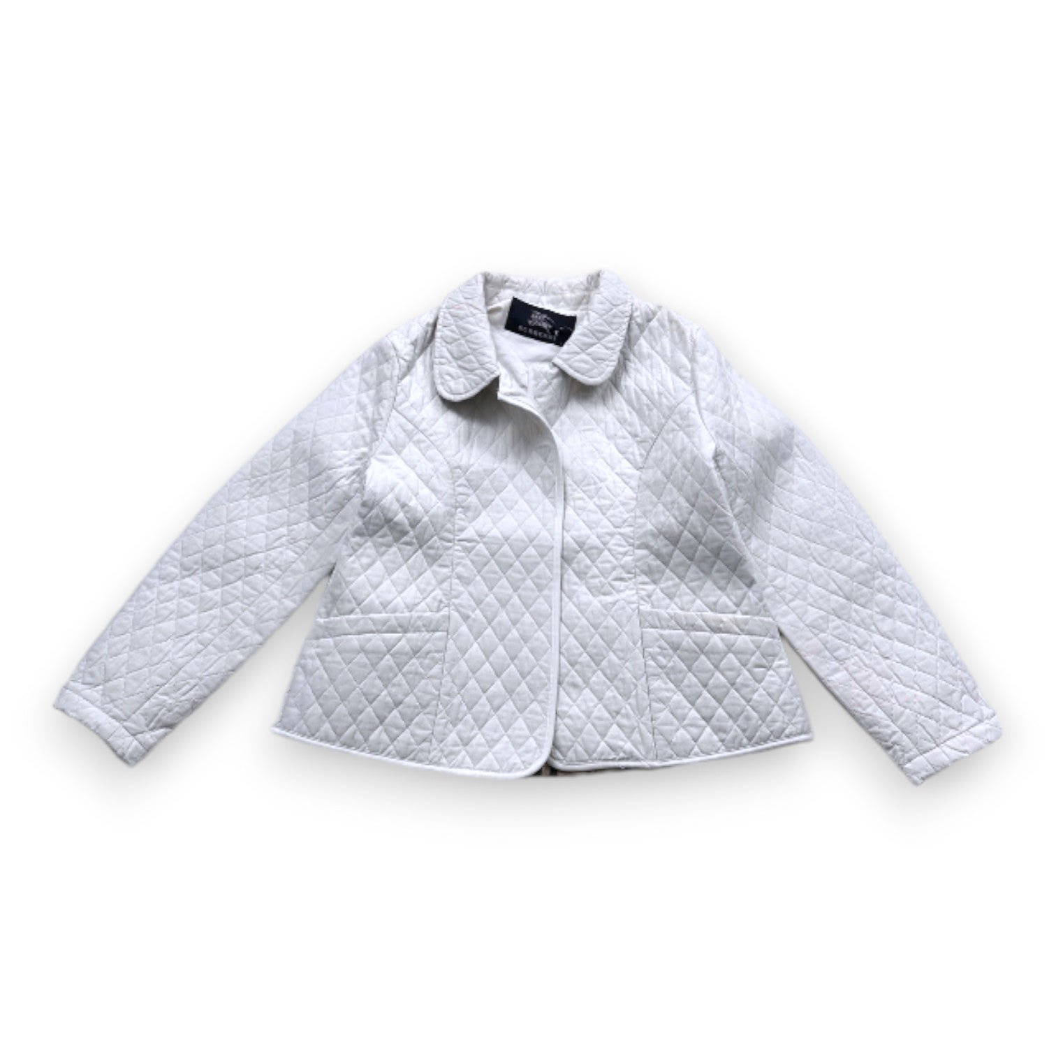 Veste Blanche Matelassée - 4 Ans Blanc Burberry - Seconde Main - Enfant ...