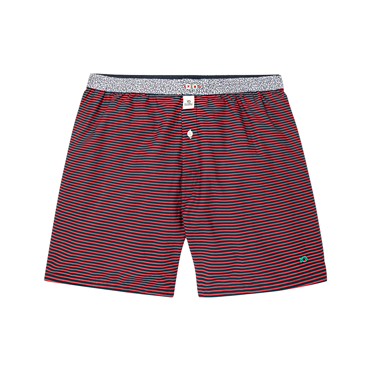 Caleçon en coton biologique Red stripes Rouge et noir Billybelt - Homme ...