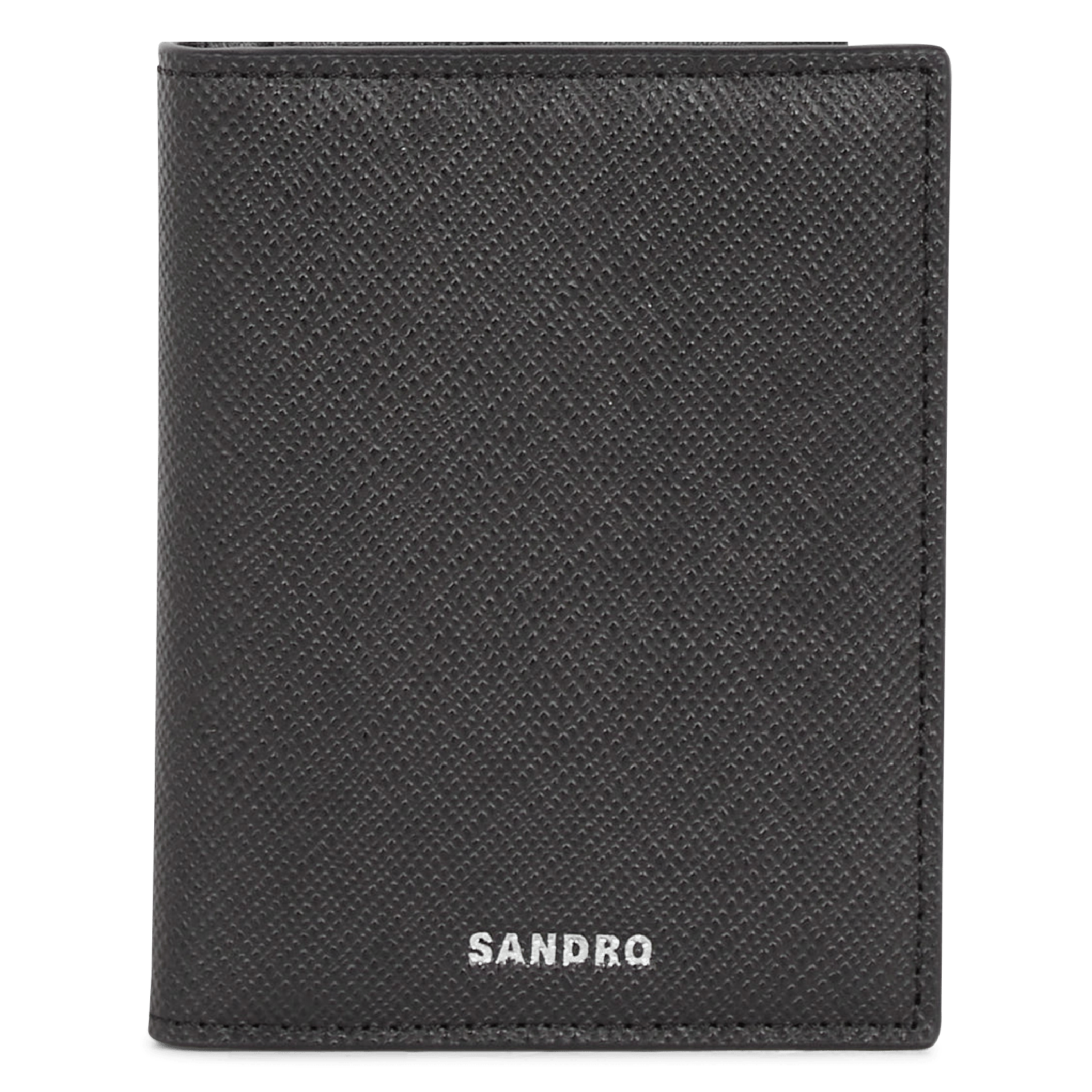 Portafoglio Con Patella In Pelle Noir Carbone Sandro - Uomo ...