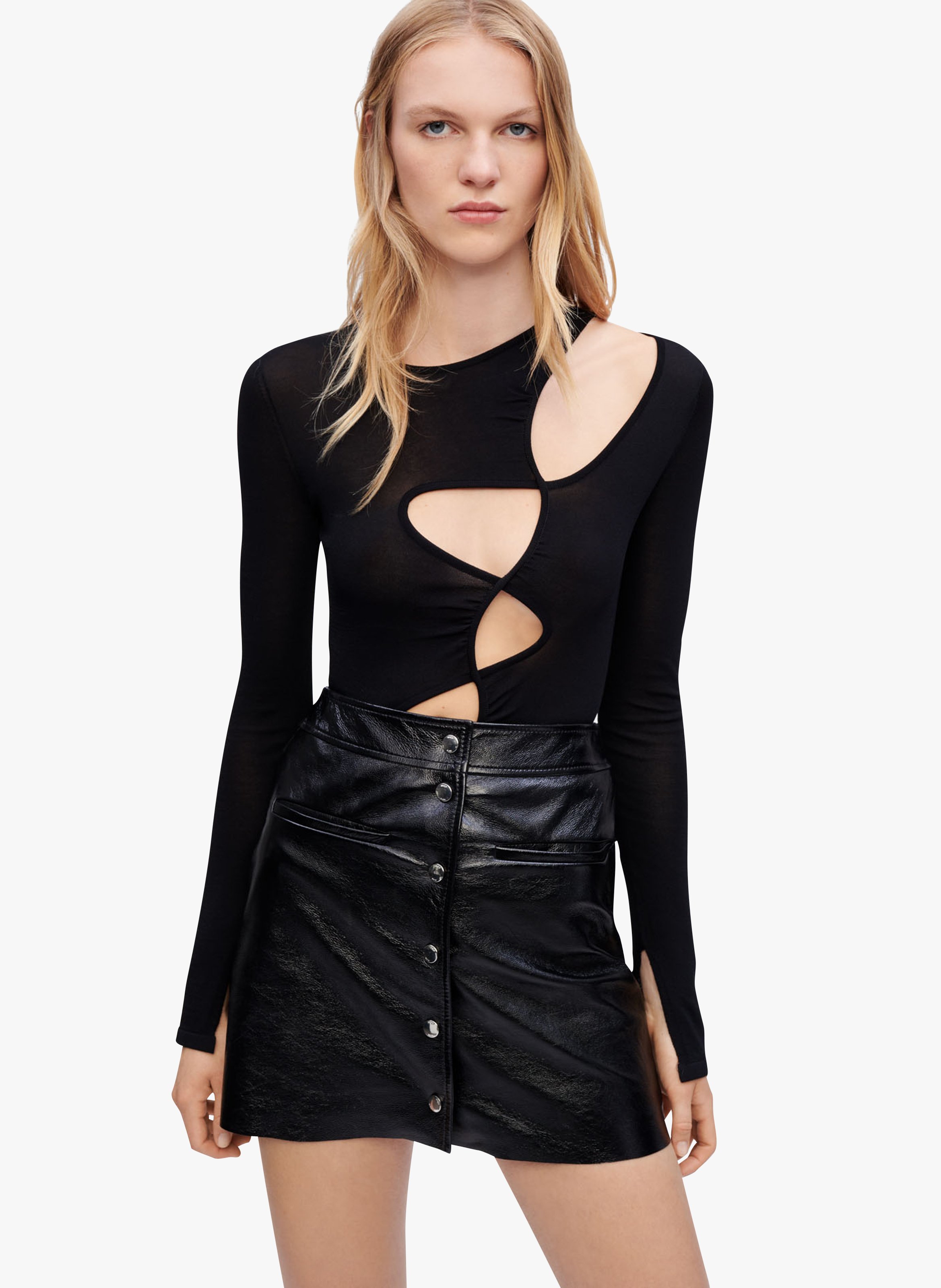 korte leren rok rokken dames | Place des Tendances